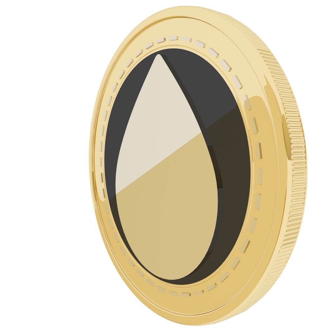 3D Hydro Cryptocurrency Gold Coin Model - TurboSquid 1856915