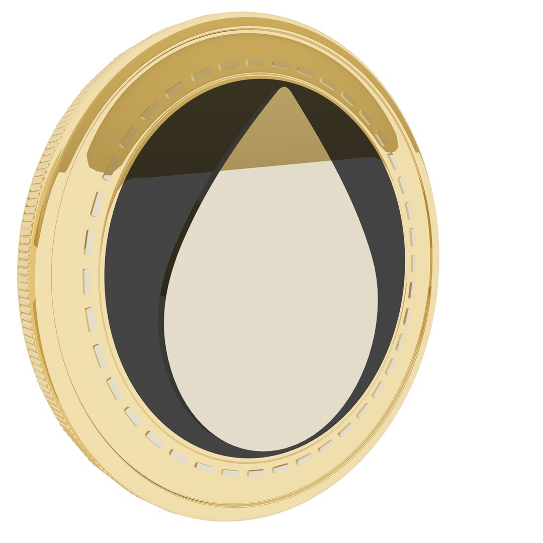 3D Hydro Cryptocurrency Gold Coin Model - TurboSquid 1856915