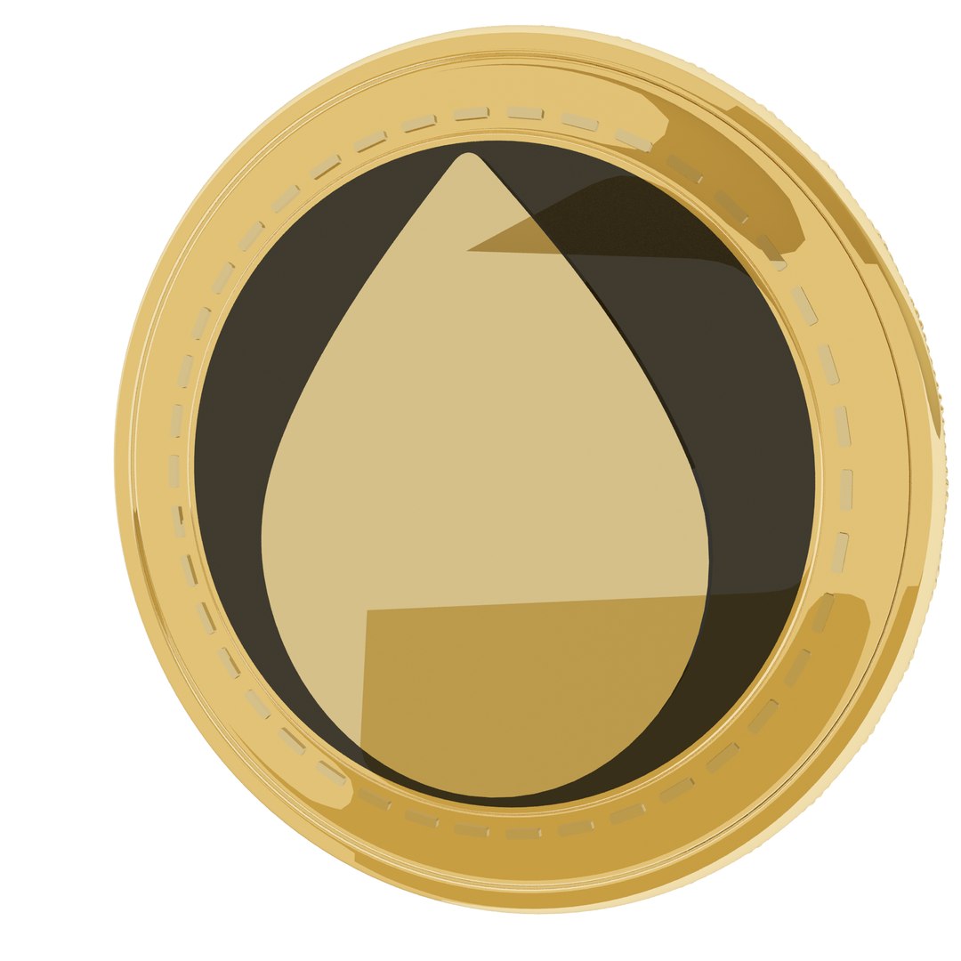 3D Hydro Cryptocurrency Gold Coin Model - TurboSquid 1856915