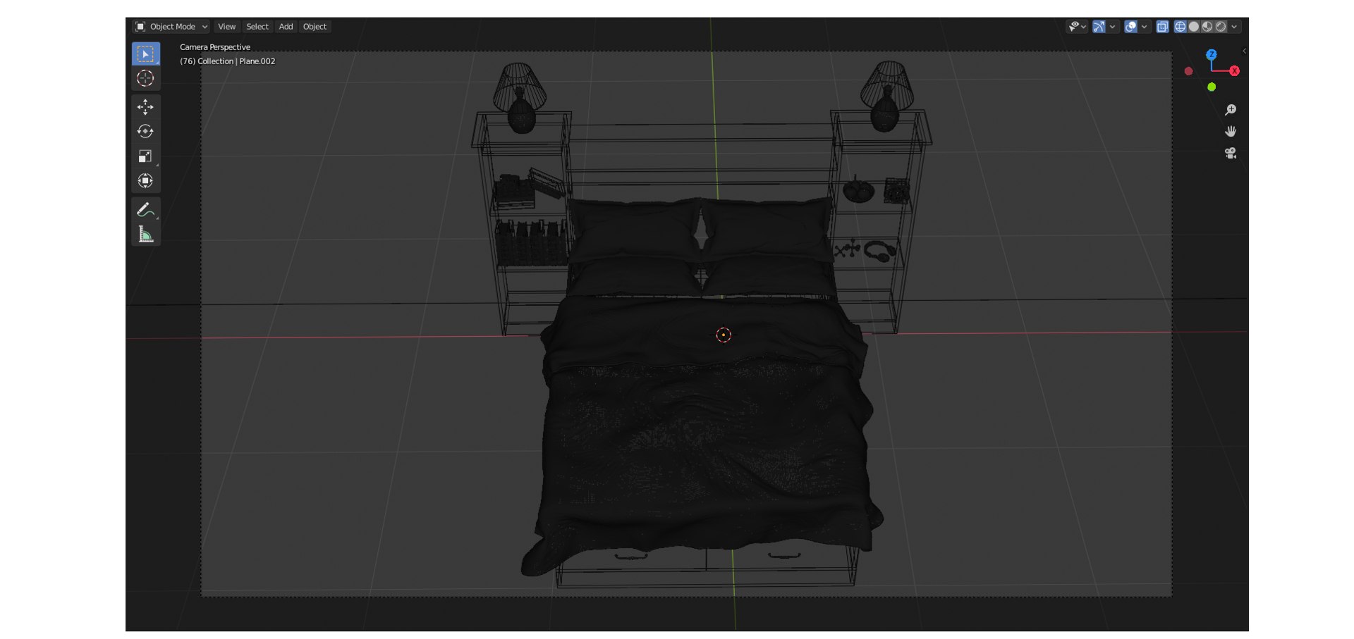 Bed Sheets Fabric 3D Model - TurboSquid 1517556