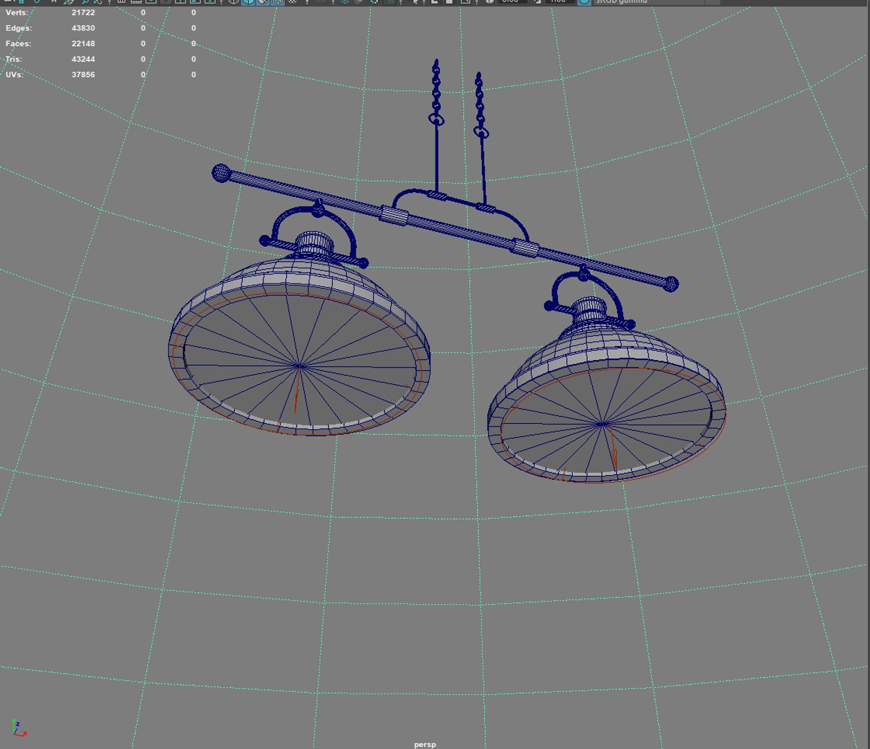 Bar light fixture 3D model - TurboSquid 1547968