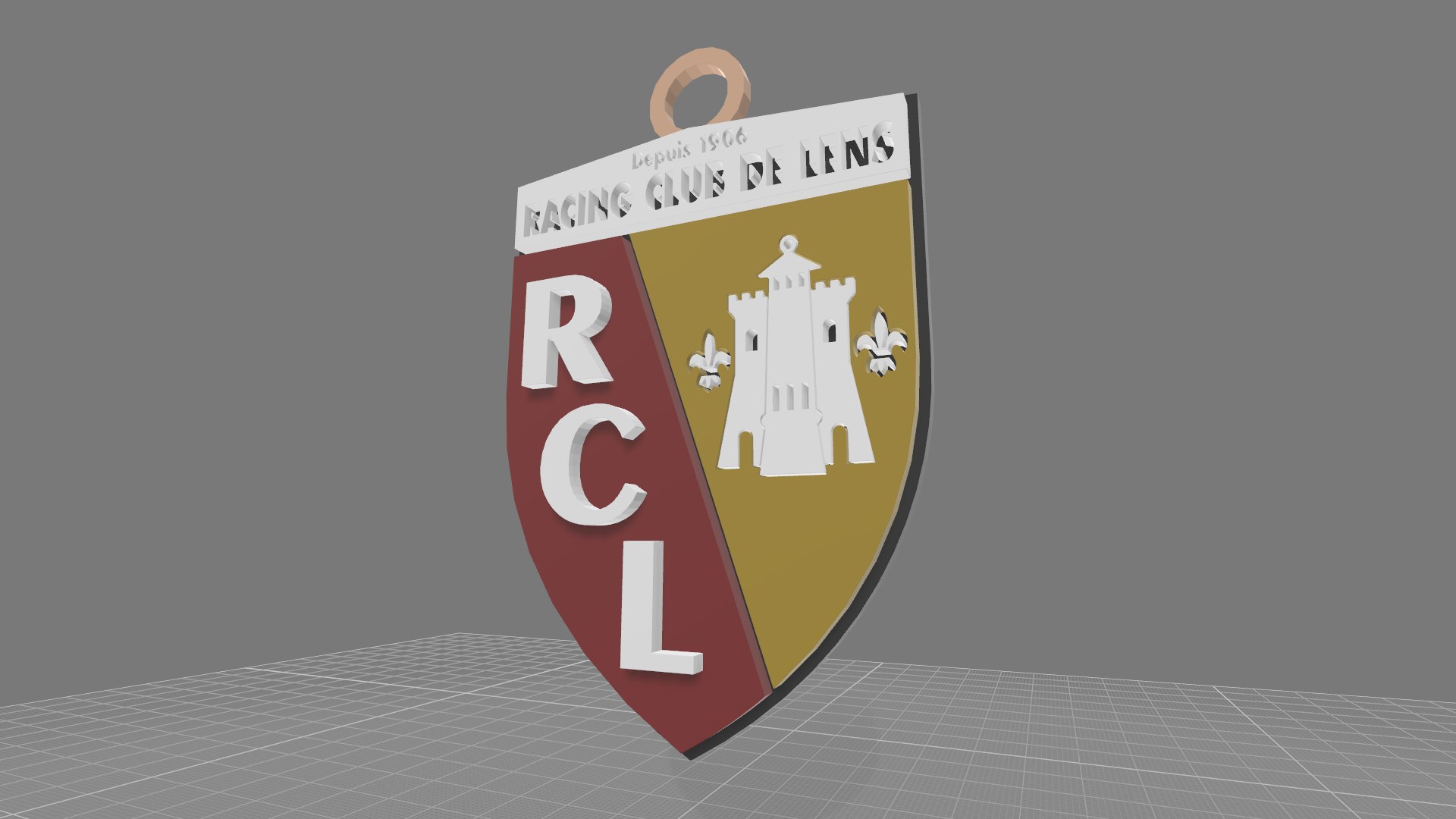 RC Lens Logo Team Printable And Renderable Keychan 3D - TurboSquid 2227143
