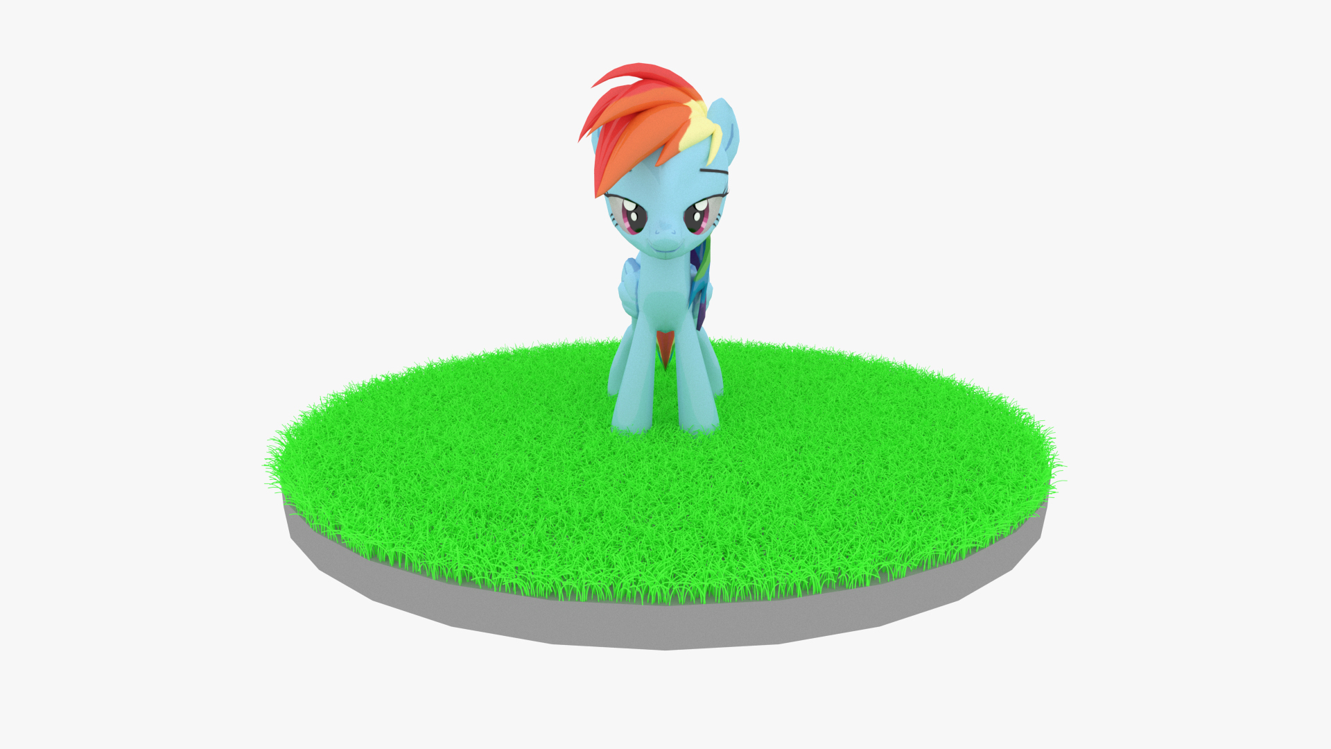 Cartoon Rainbow Pony Rigged 3D Model - TurboSquid 2020106