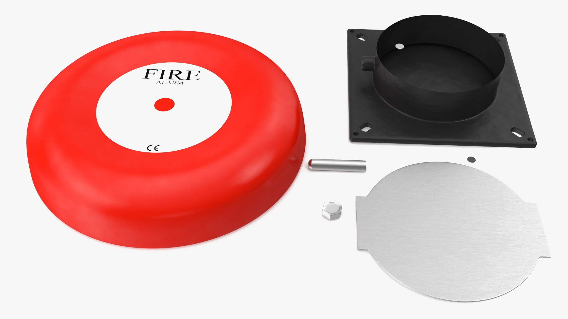 3D Fire Alarm Bell - TurboSquid 2115394