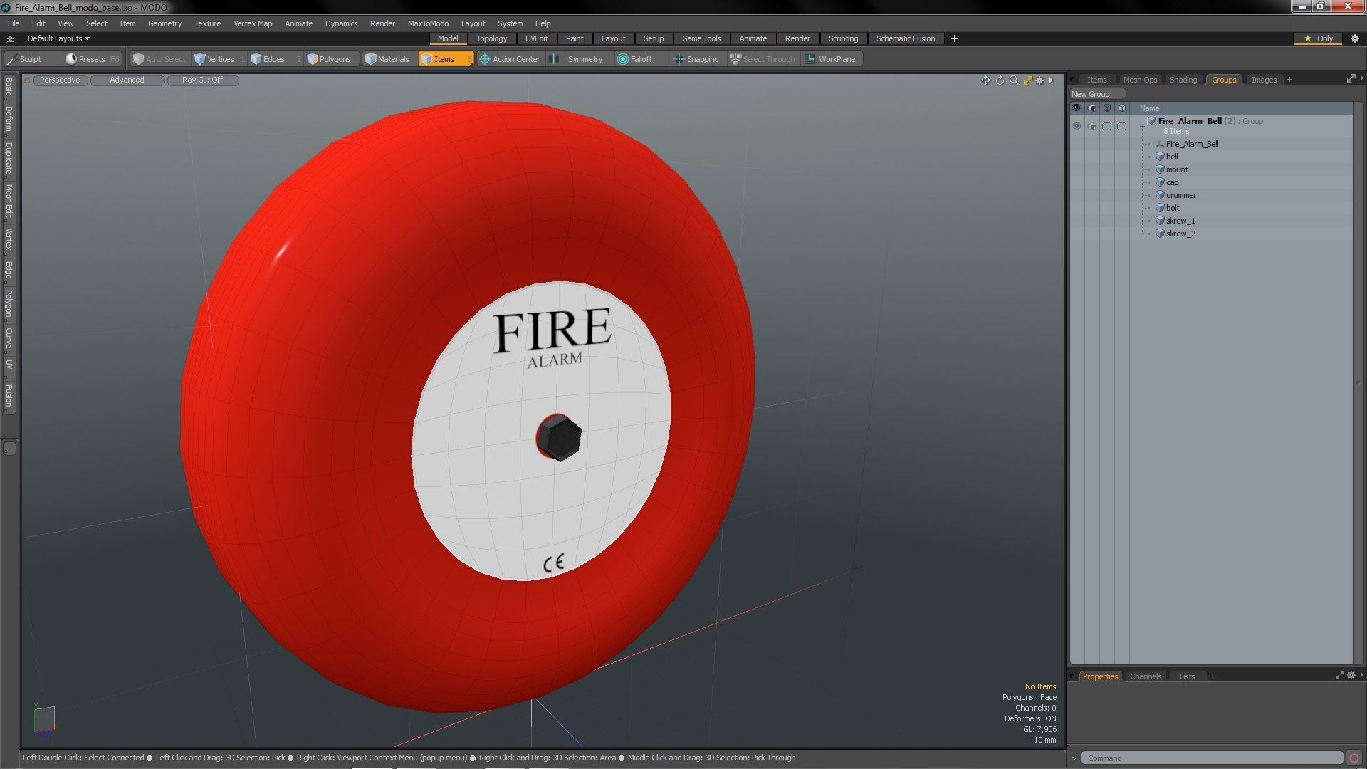 3D Fire Alarm Bell - TurboSquid 2115394