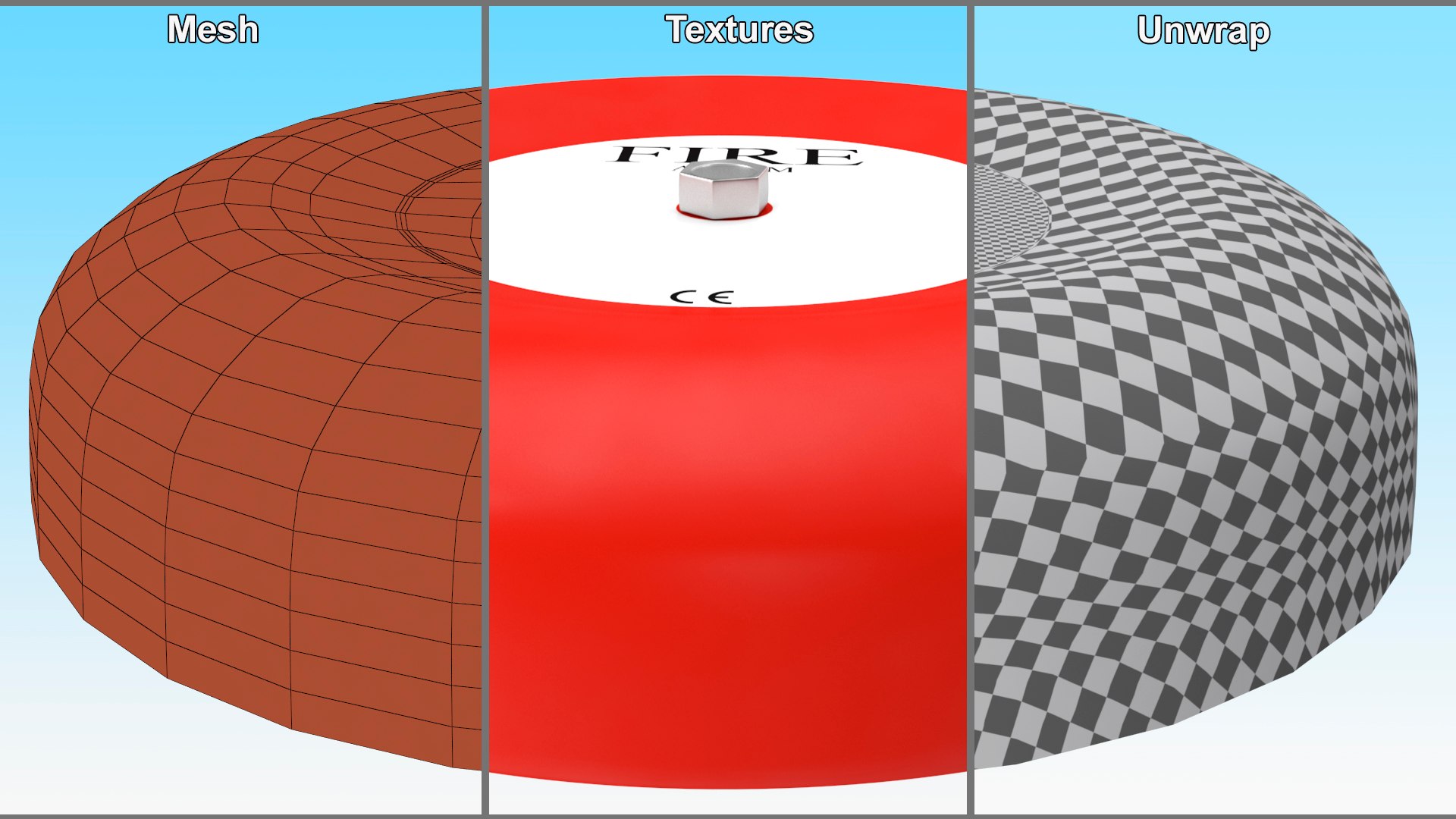 3D Fire Alarm Bell - TurboSquid 2115394