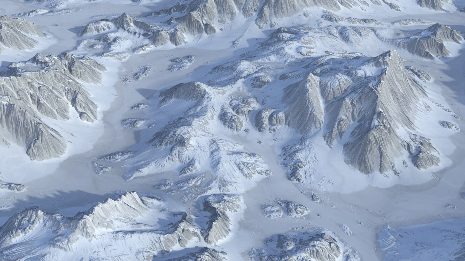 3D Snow Land 04 Model - TurboSquid 1988881