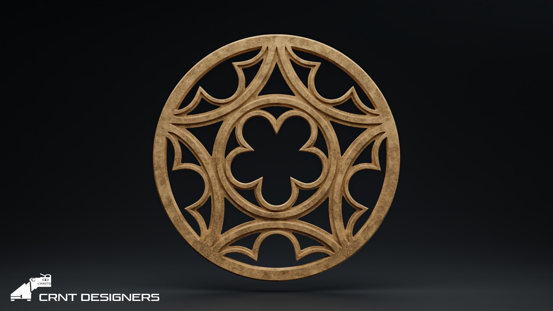 Round Gothic Window Model - TurboSquid 2286212