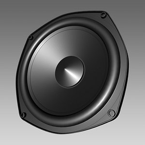 3D Speaker Driver Models - Browse & Download Formats - TurboSquid