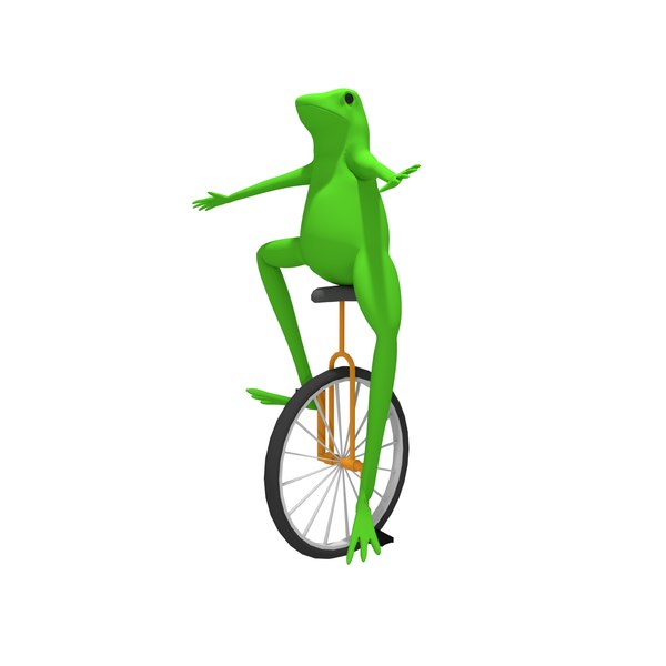 3d cartoon frog