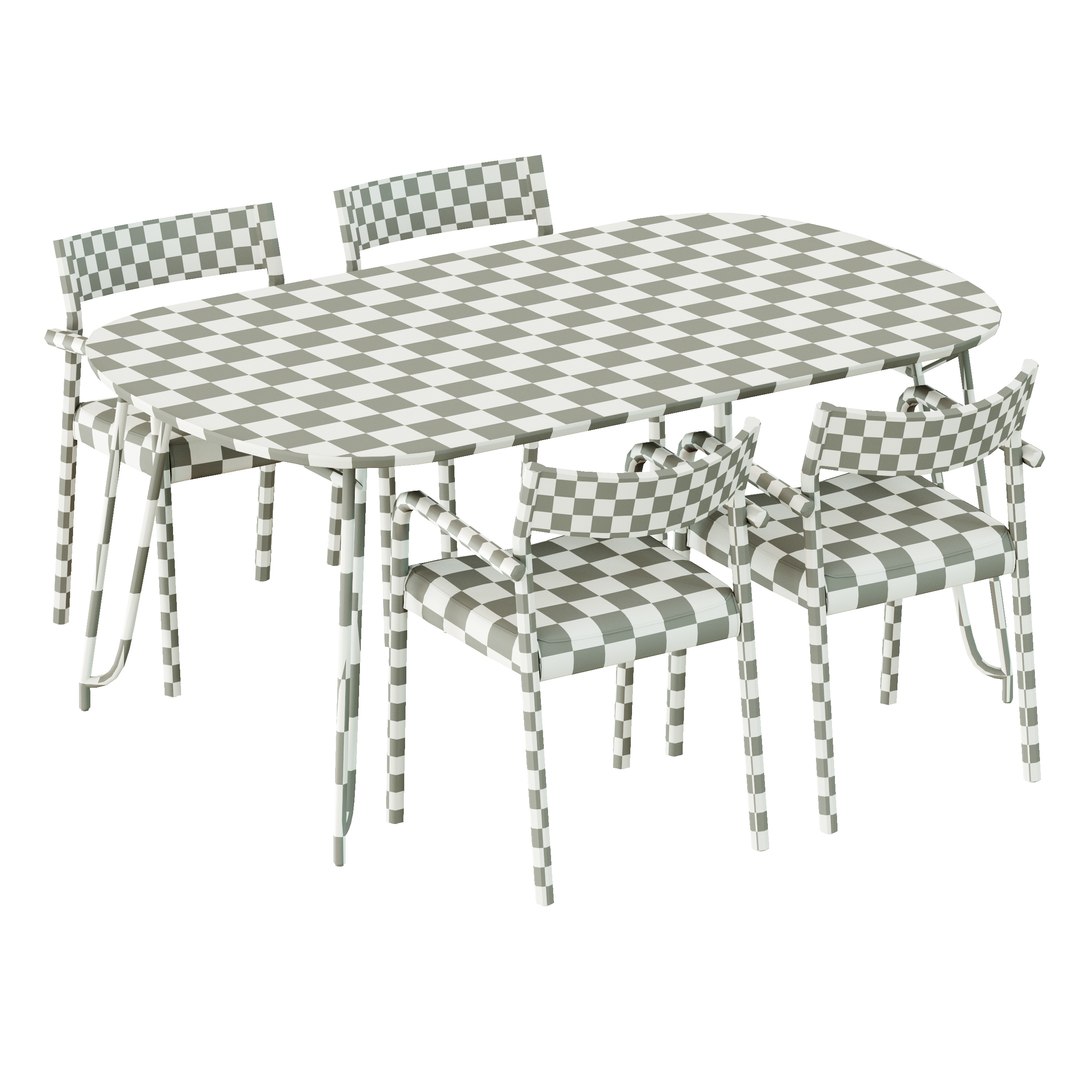 Milian Table Falconera Chair 3D Model - TurboSquid 2226285