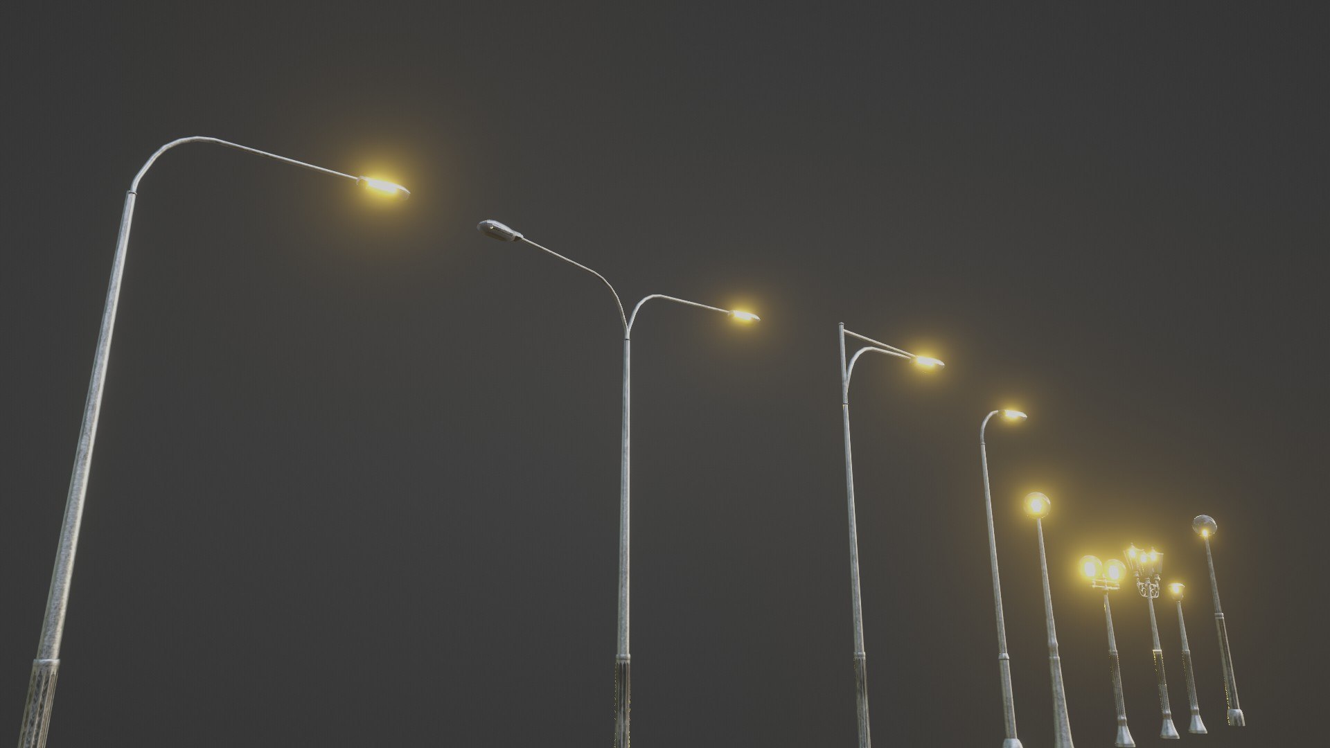 3D Lowpoly Street Lights With Pbr Textures - TurboSquid 1913993