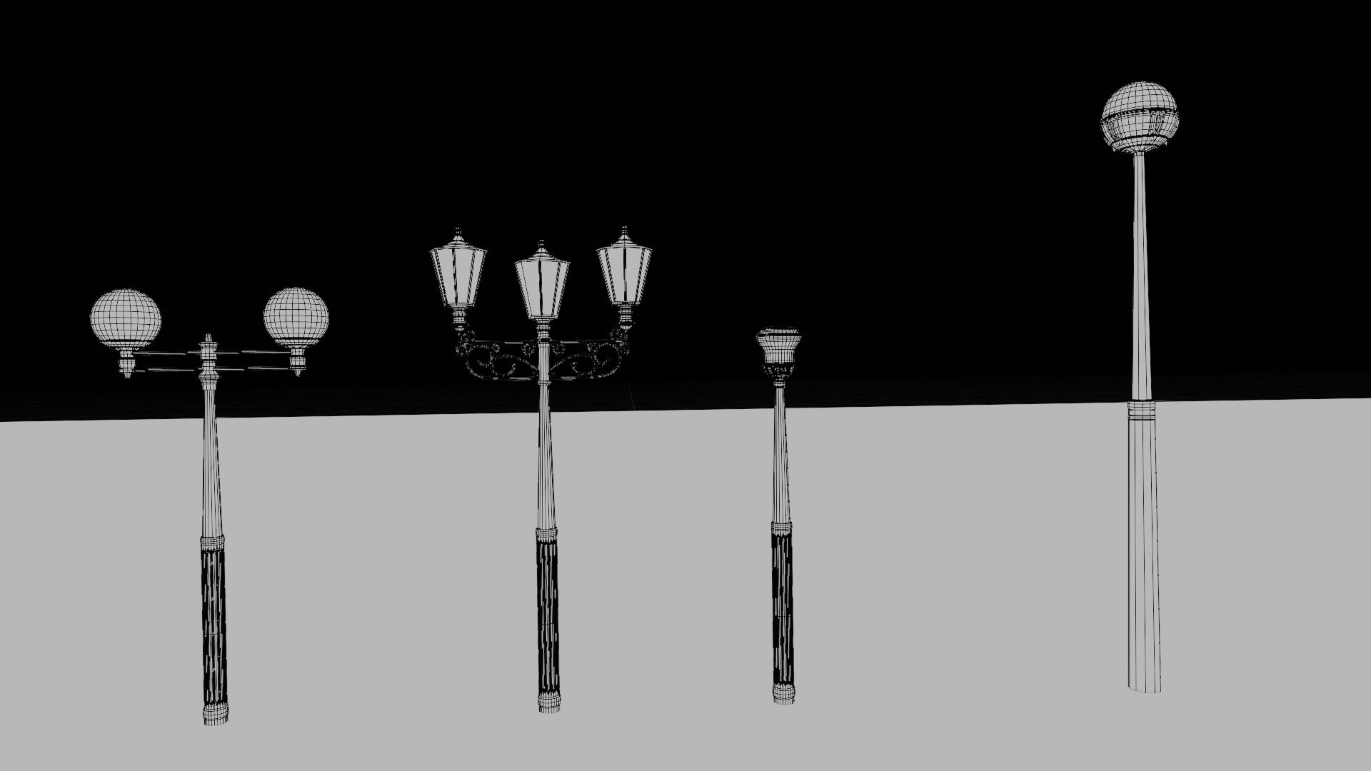 3D Lowpoly Street Lights With Pbr Textures - TurboSquid 1913993