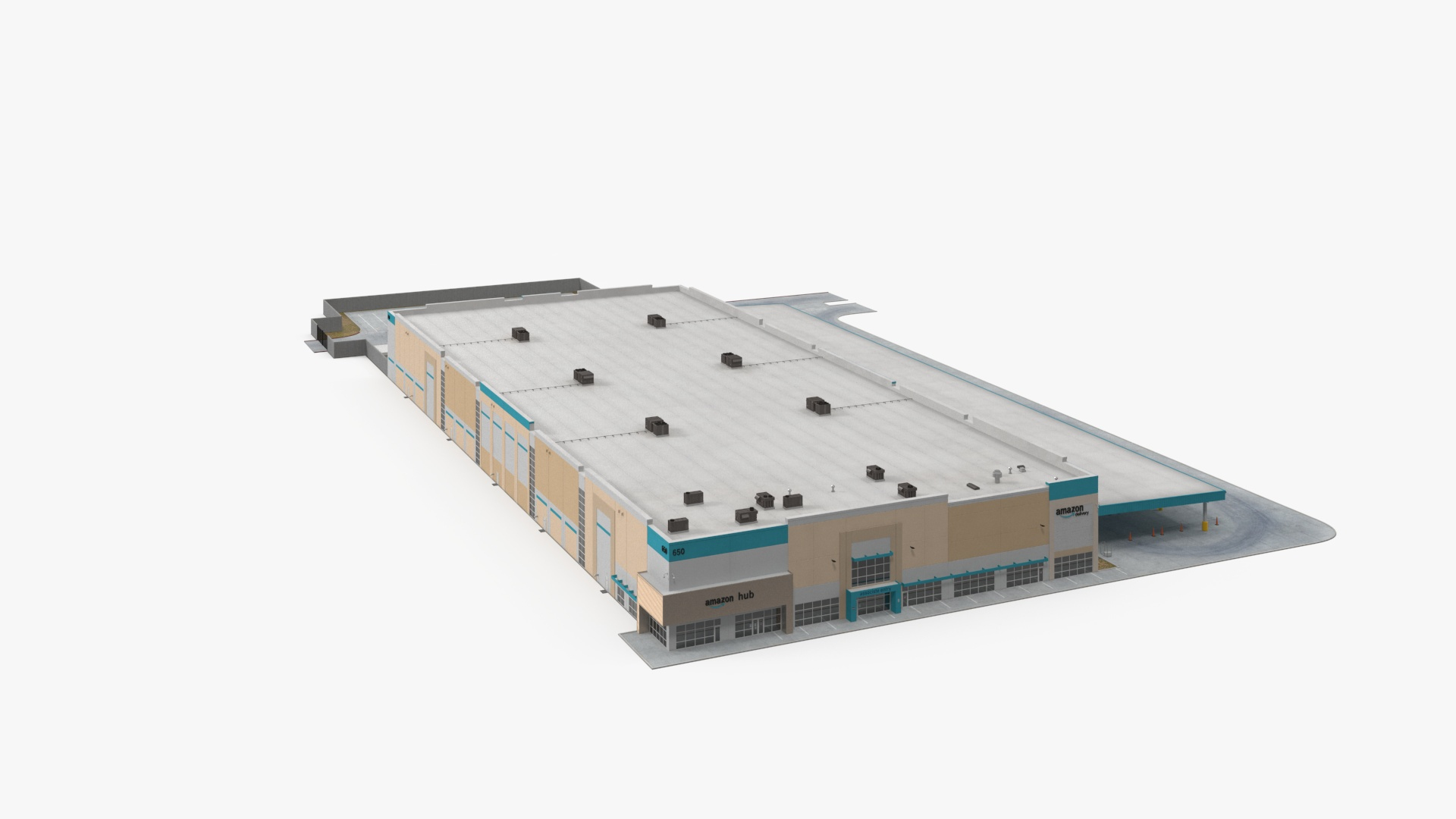 Amazon Fulfillment Distribution Center Model - TurboSquid 2212224