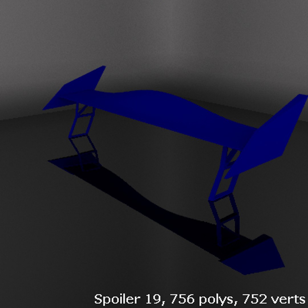 Pack Spoilers Mega 3d Model