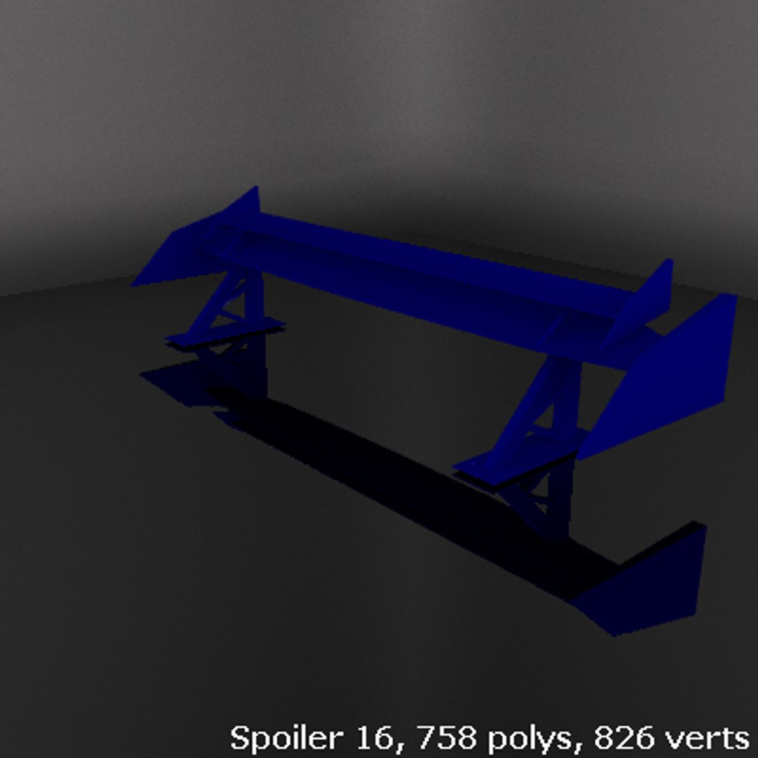 Pack Spoilers Mega 3d Model