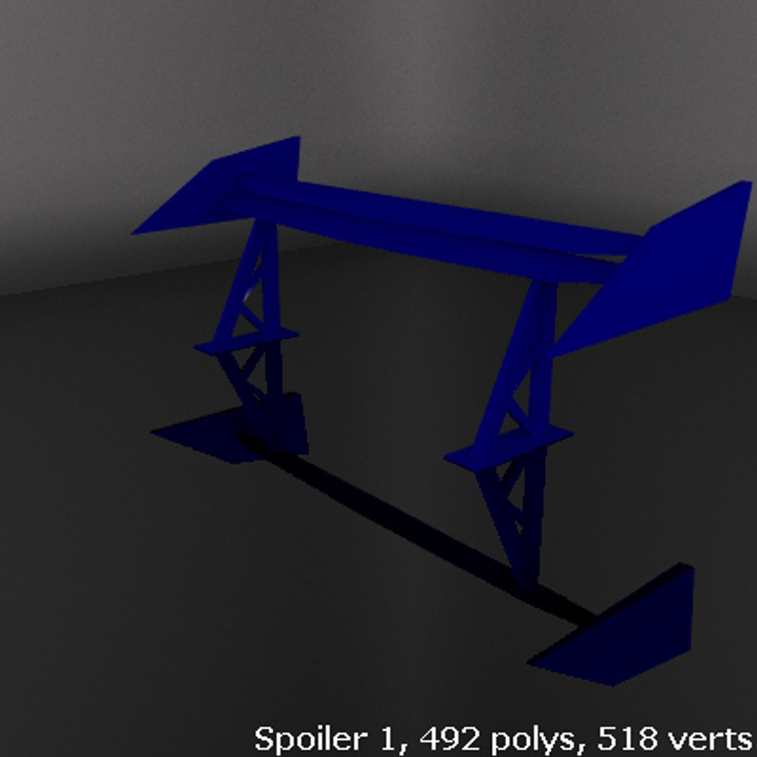 Pack Spoilers Mega 3d Model