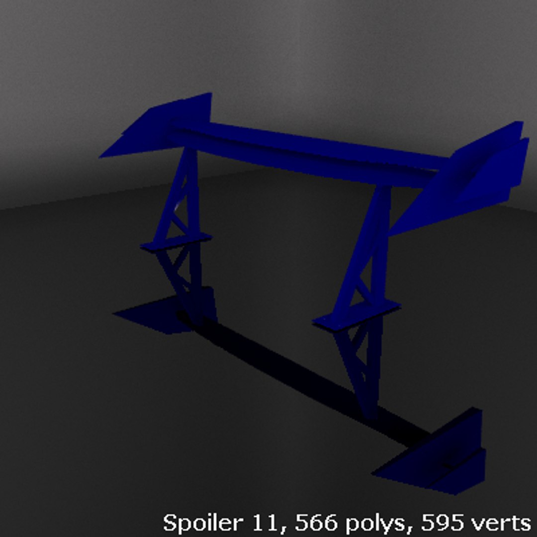 Pack Spoilers Mega 3d Model