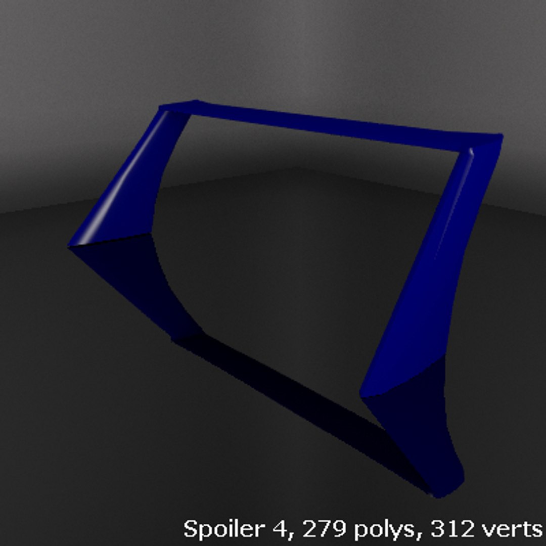 Pack Spoilers Mega 3d Model