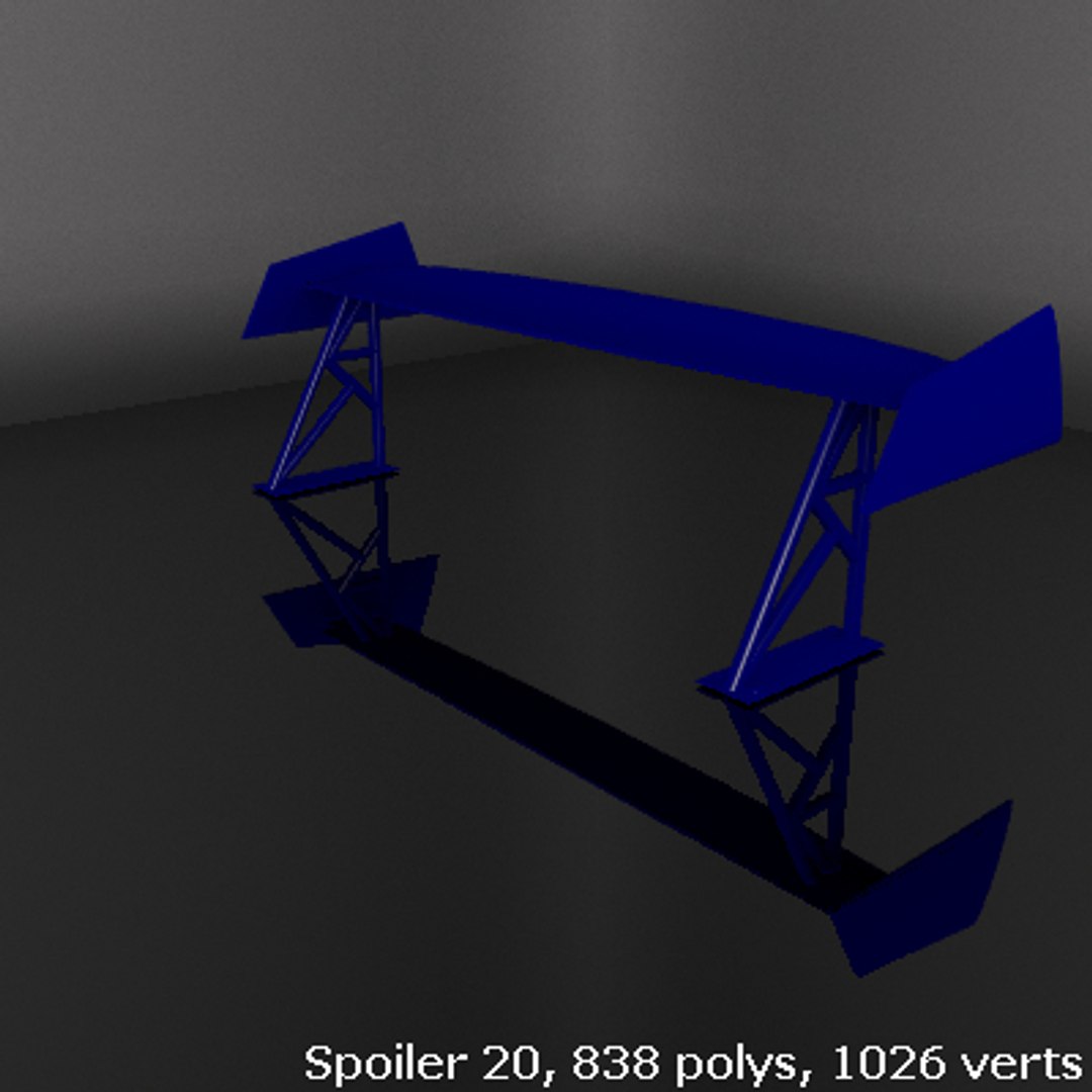 Pack Spoilers Mega 3d Model