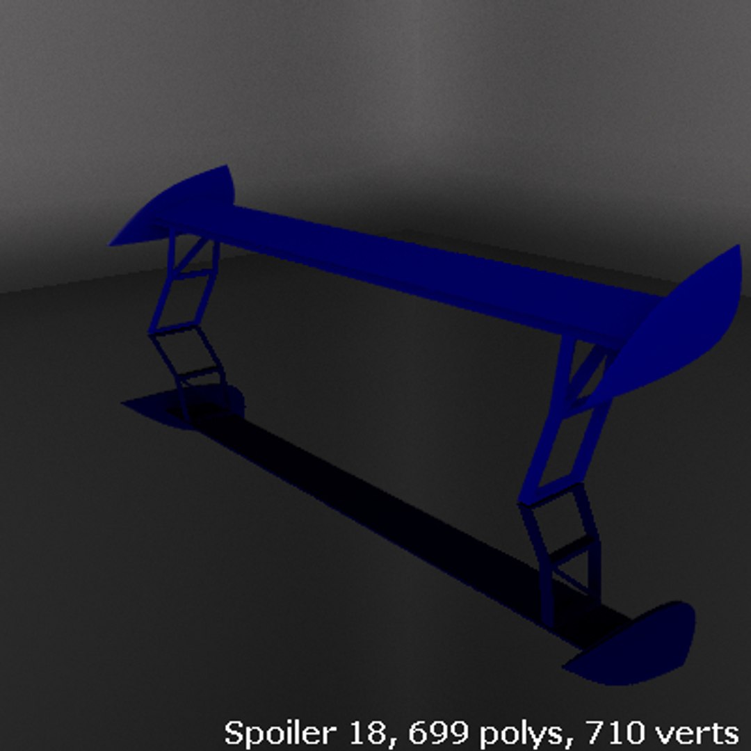 Pack Spoilers Mega 3d Model