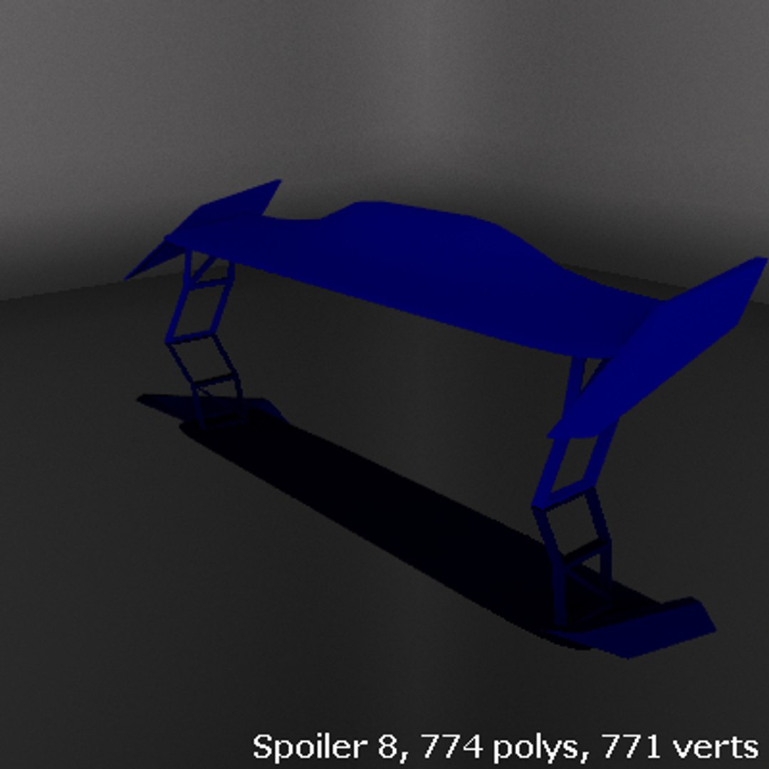 Pack Spoilers Mega 3d Model