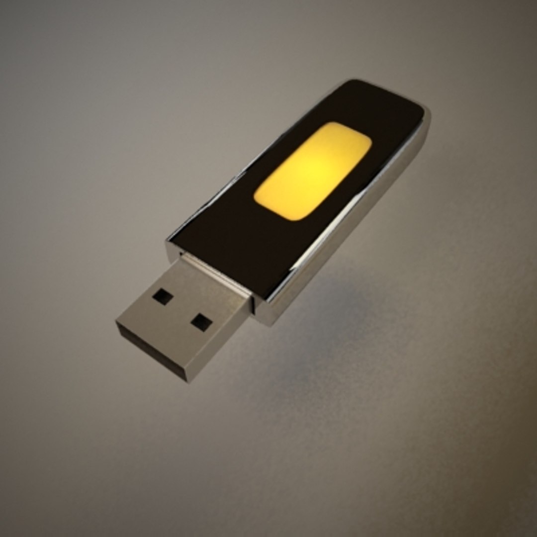 usb flash 3d model