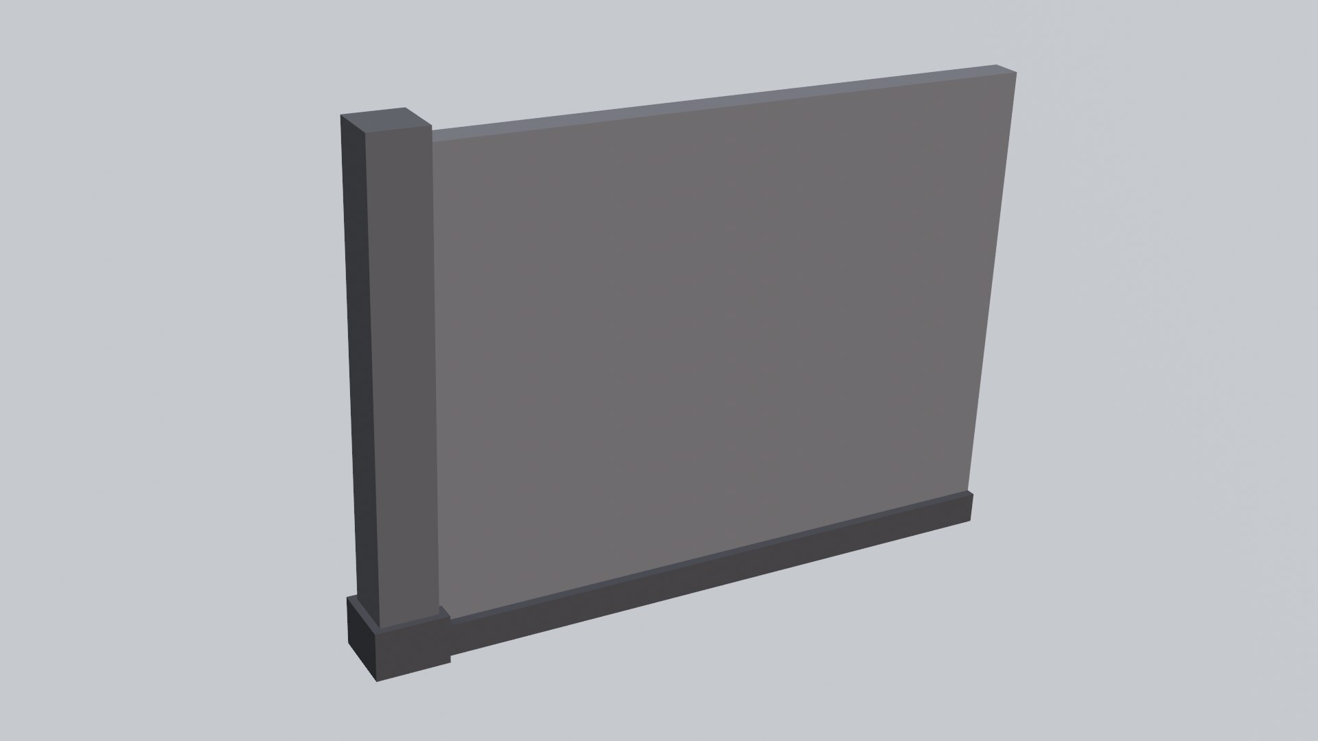 3D Model Concrete Fence With Texture - TurboSquid 1936504