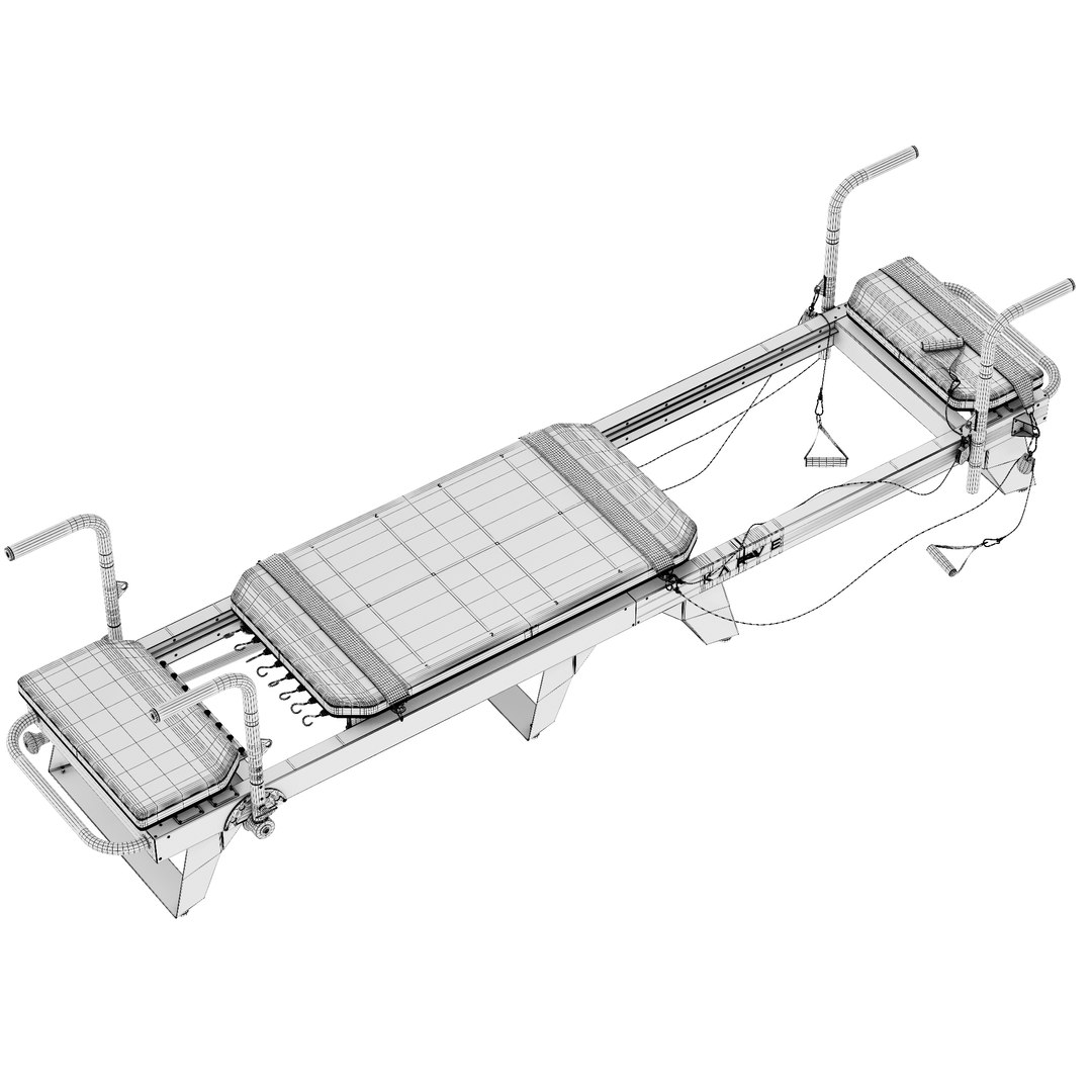 3D Sports Trainer Pilates Reformer Machine - TurboSquid 2018204