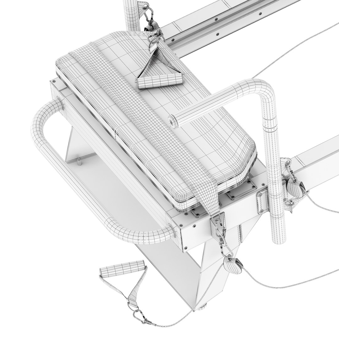 3D Sports Trainer Pilates Reformer Machine - TurboSquid 2018204