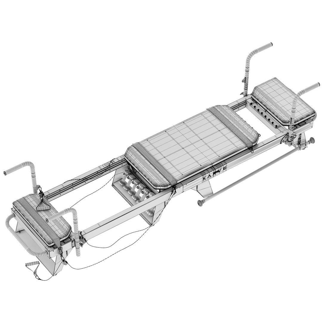 3D Sports Trainer Pilates Reformer Machine - TurboSquid 2018204