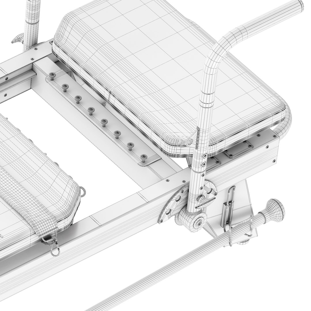 3D Sports Trainer Pilates Reformer Machine - TurboSquid 2018204