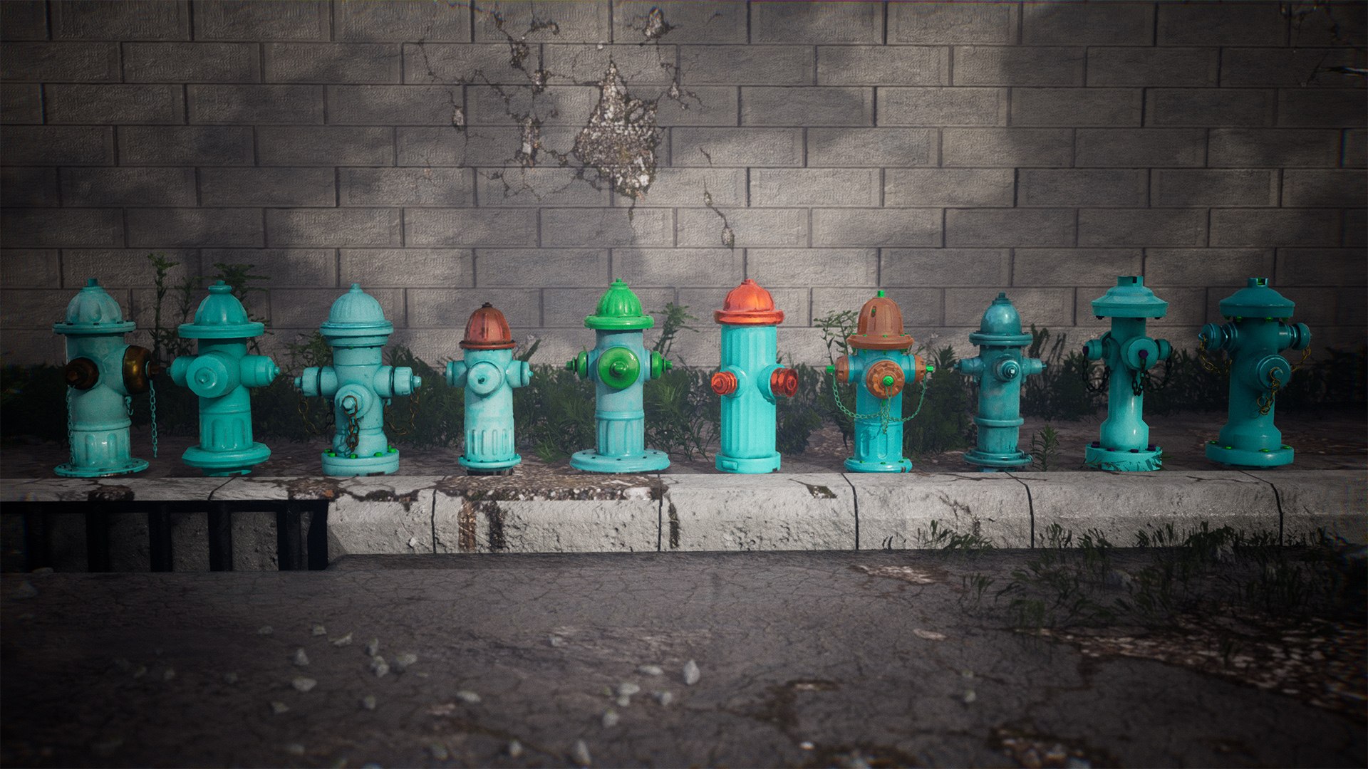 Fire Hydrants 20 Variations 3D - TurboSquid 1983812