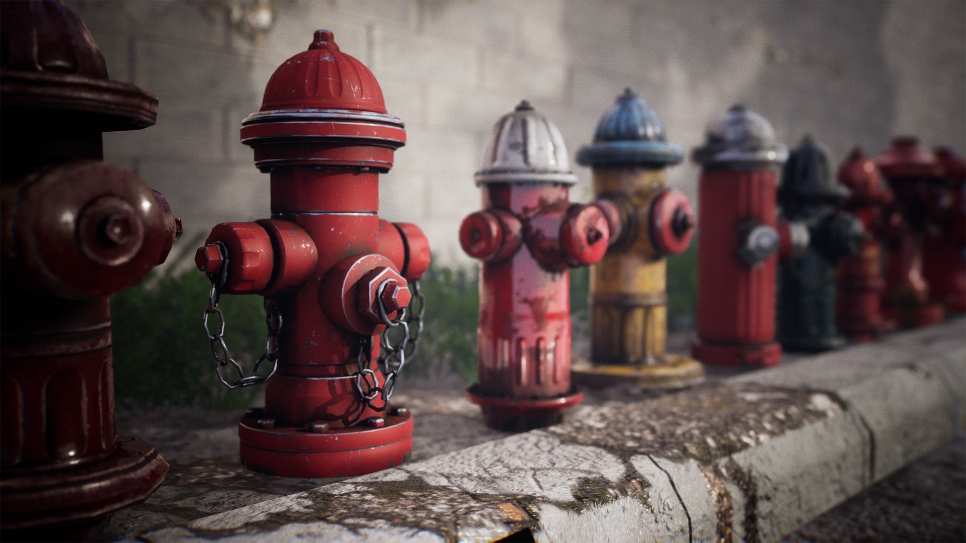 Fire Hydrants 20 Variations 3D - TurboSquid 1983812