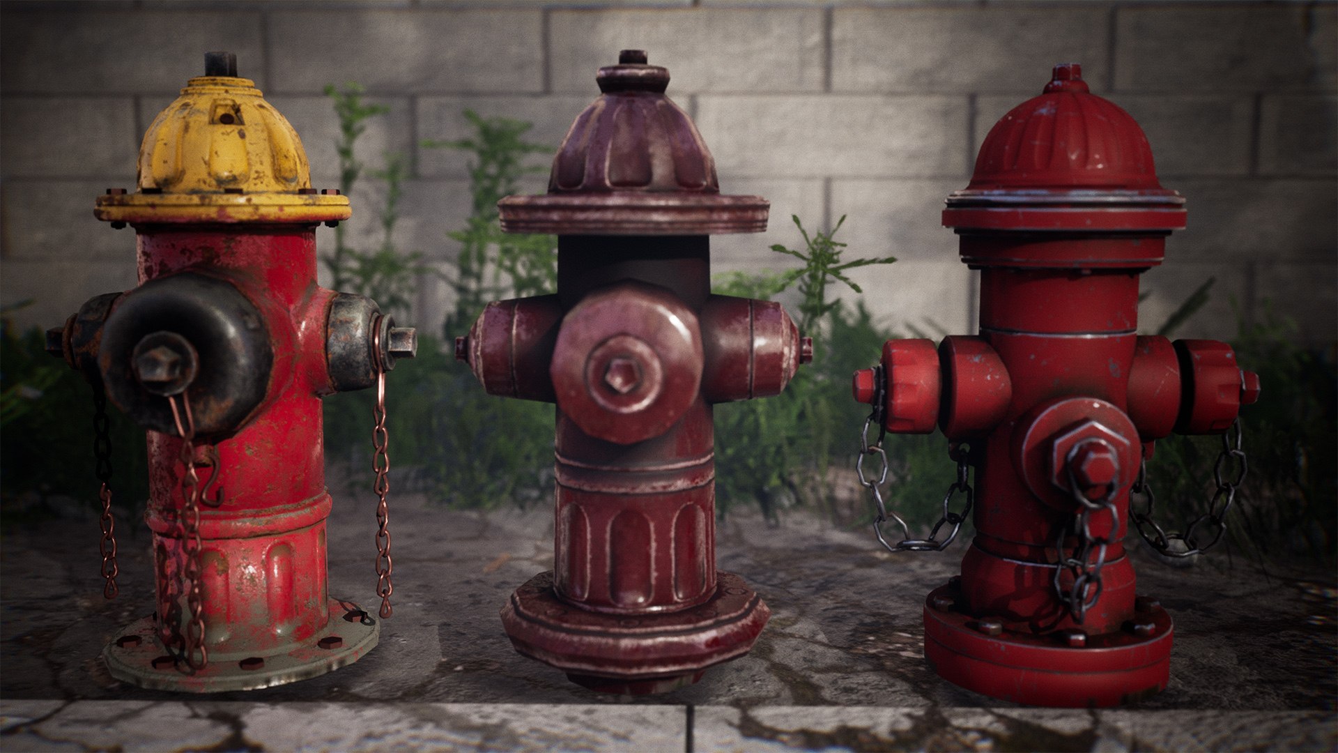 Fire Hydrants 20 Variations 3D - TurboSquid 1983812