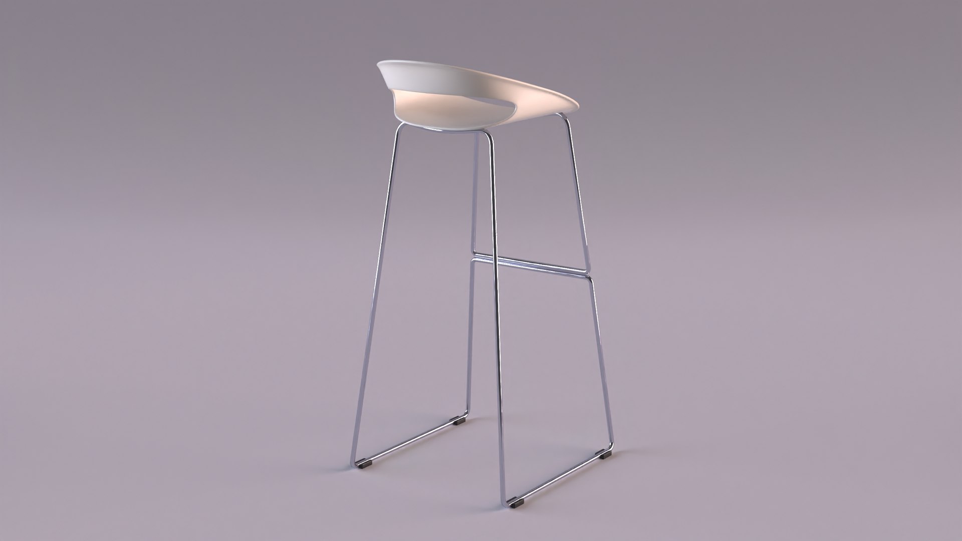 3D Model Modern Bar Stool - TurboSquid 2238167
