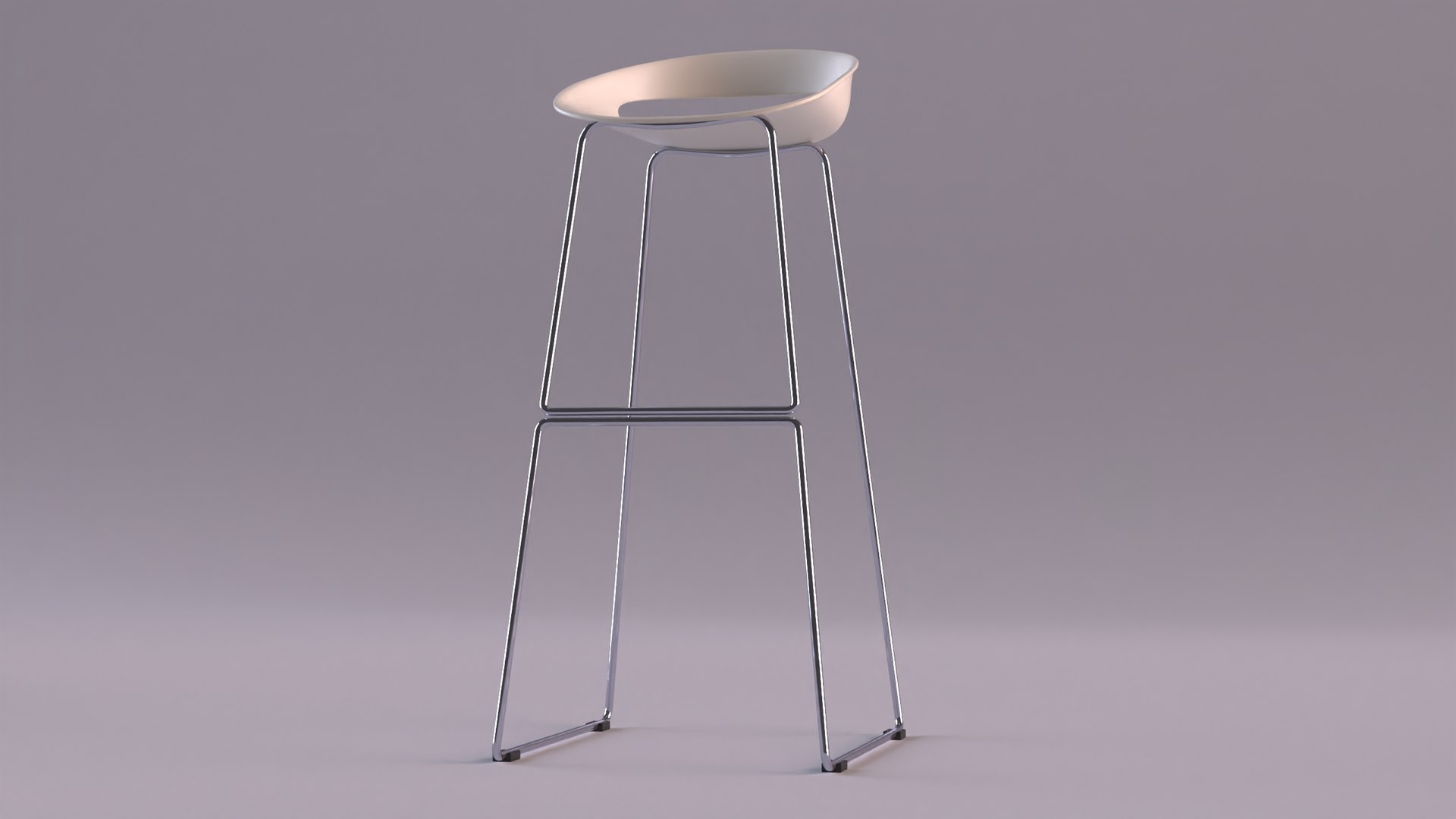 3D Model Modern Bar Stool - TurboSquid 2238167