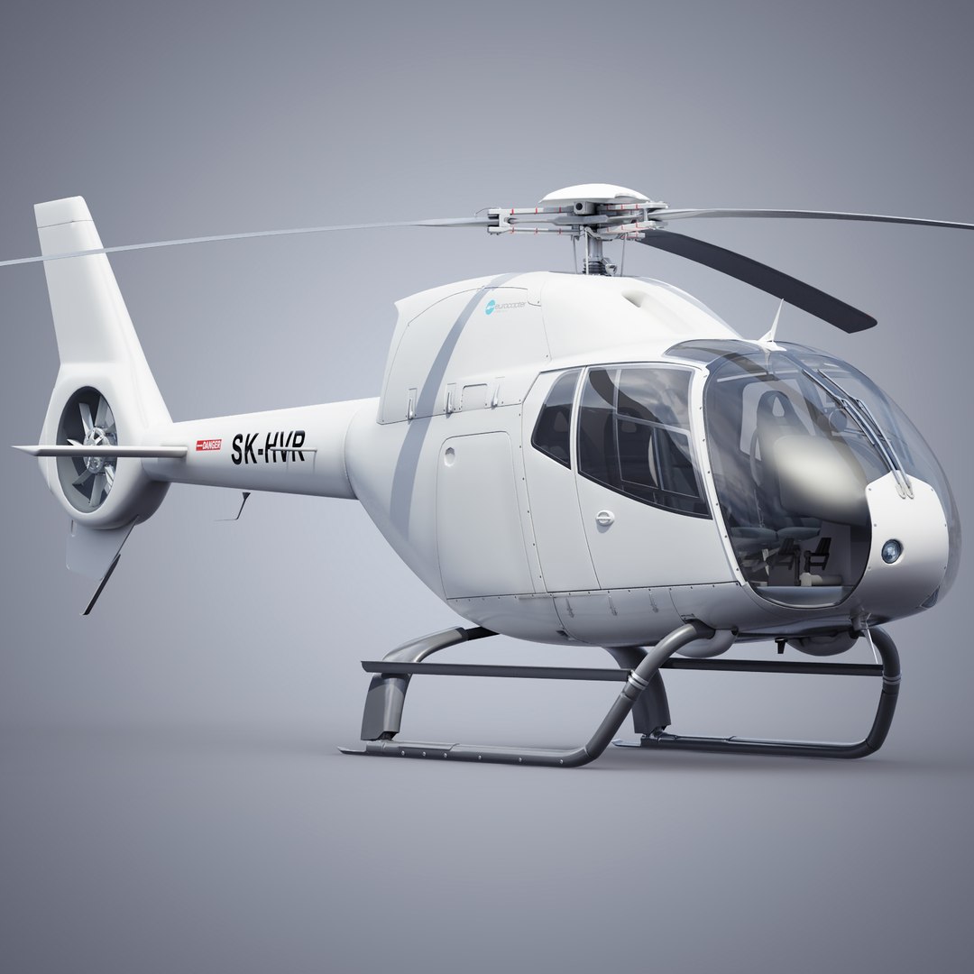 3d ec helicopter interior model