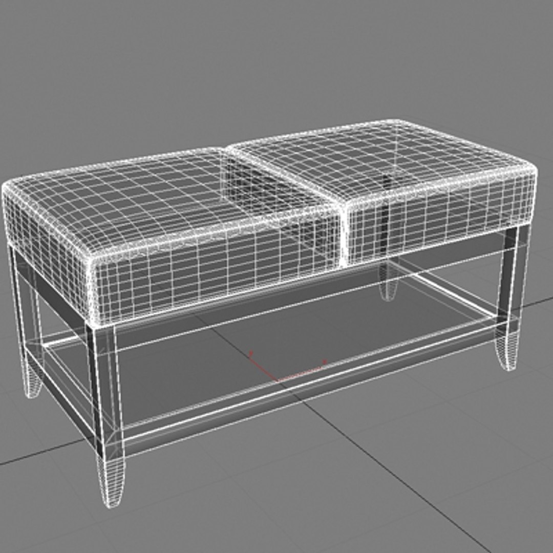 3d bench model