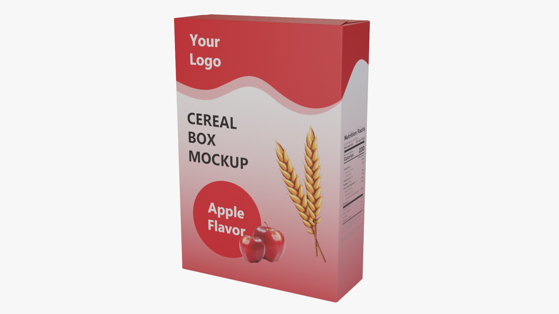 Apple Cereal Box 3D Model - TurboSquid 2267399