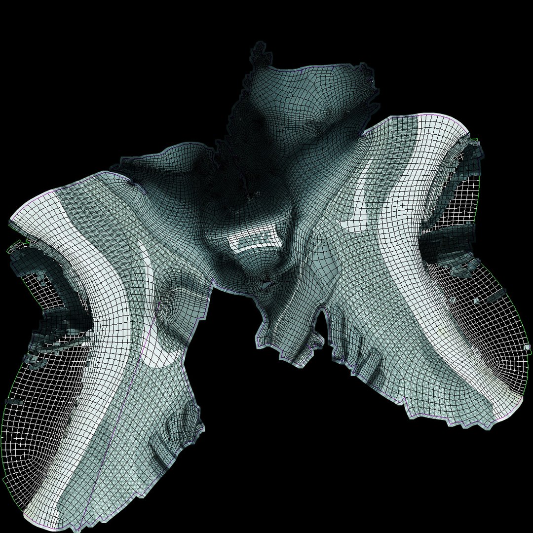 Retopology kids sports shoes 3D model - TurboSquid 1383270