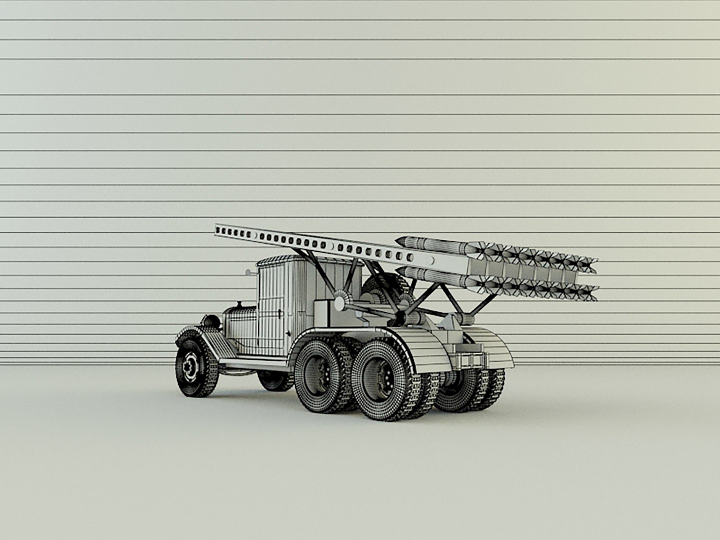 Katyusha rocket launcher vehicle 3D - TurboSquid 2099706