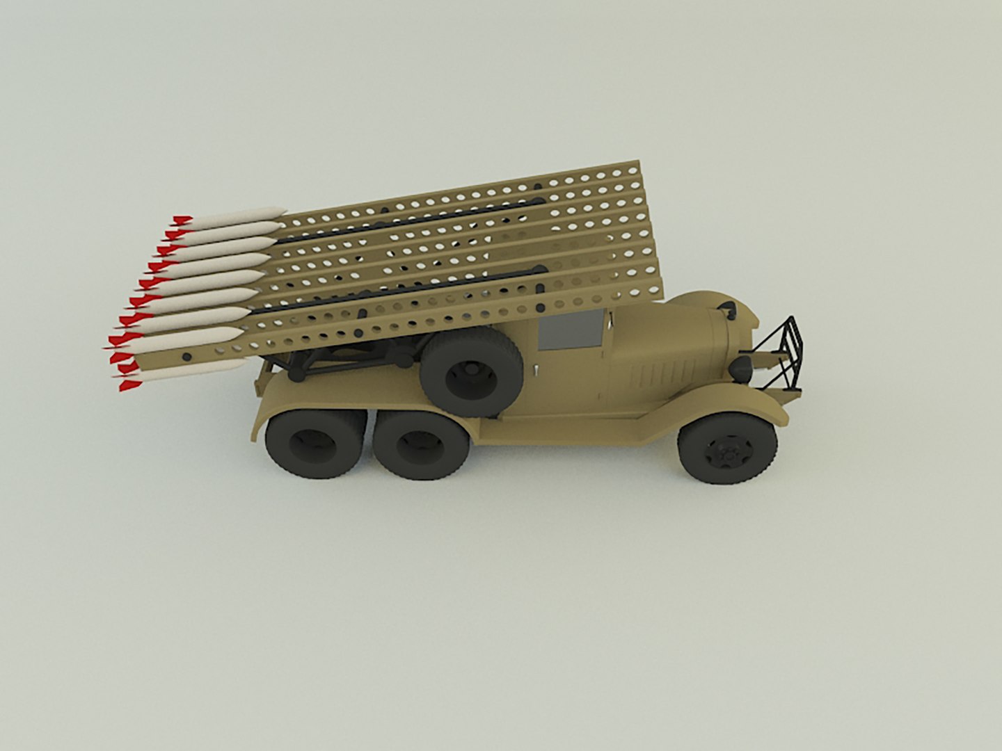 Katyusha rocket launcher vehicle 3D - TurboSquid 2099706