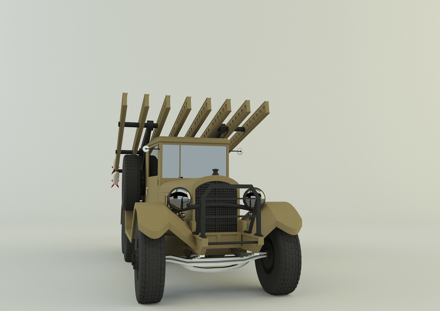 Katyusha rocket launcher vehicle 3D - TurboSquid 2099706