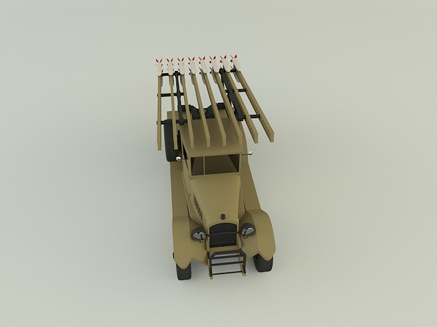 Katyusha rocket launcher vehicle 3D - TurboSquid 2099706