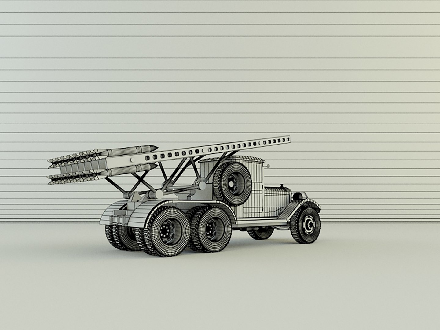 Katyusha rocket launcher vehicle 3D - TurboSquid 2099706