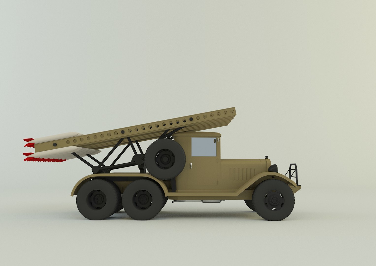 Katyusha rocket launcher vehicle 3D - TurboSquid 2099706