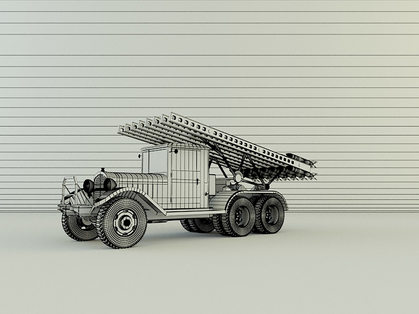 Katyusha rocket launcher vehicle 3D - TurboSquid 2099706