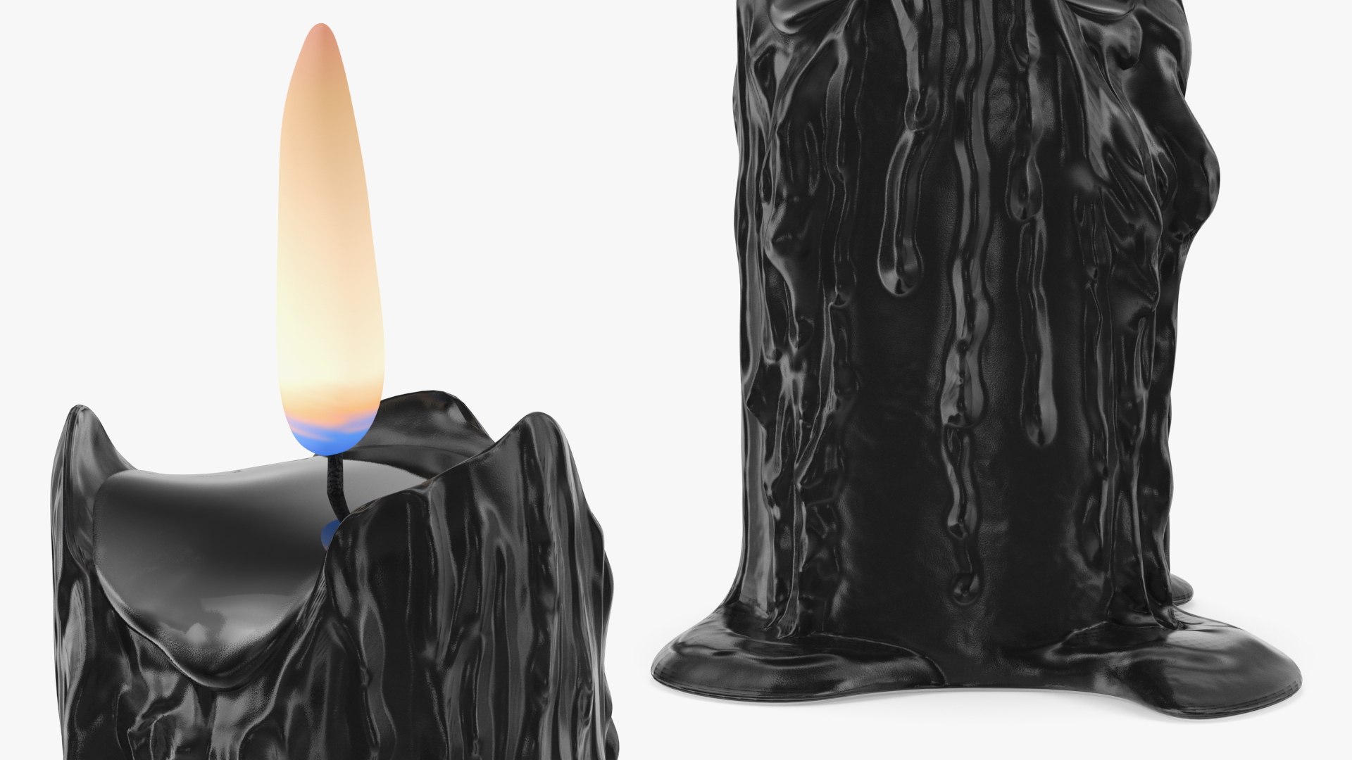 Melted Candles Collection 3D Model - TurboSquid 2108449