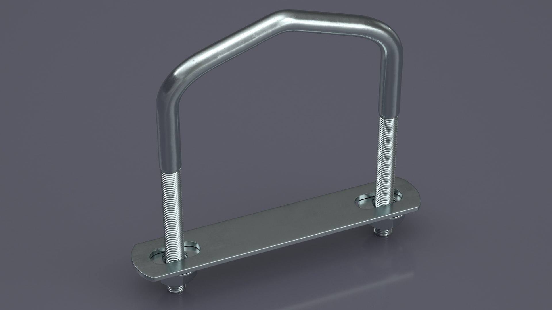 3D model U Bolt Bracket Triangular Steel - TurboSquid 1959469